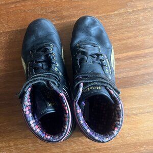 Reebok | Shoes | Reebok Metallic Retro Hi High Top Freestyle Rare ...